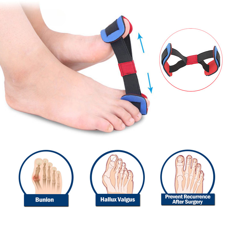 1pcs Big Toe Strap Bunion Straightener Stretchy Belt Toe Stretcher ...