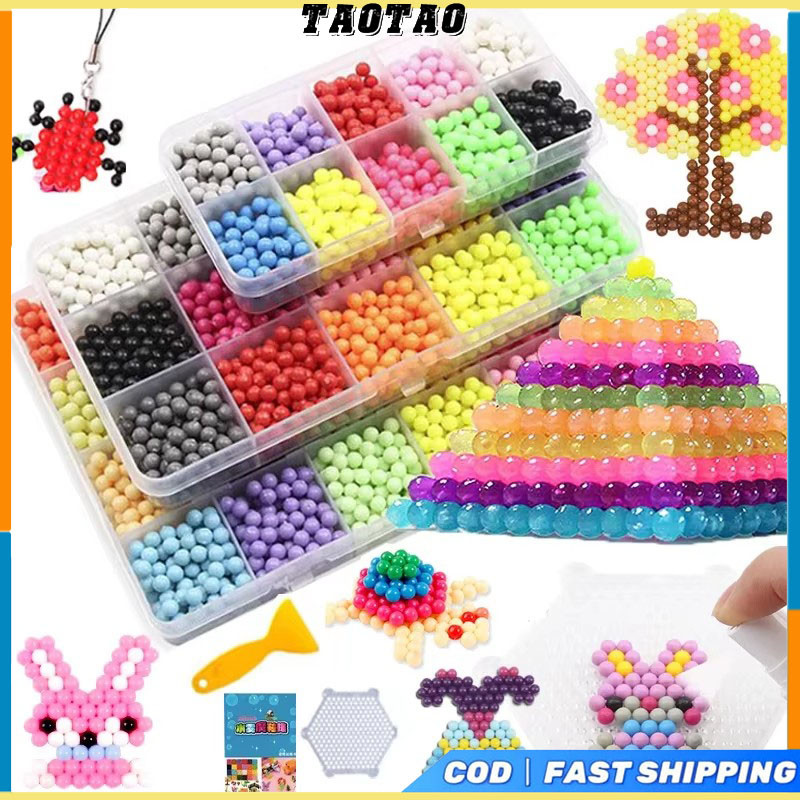 DIY Water Spray Magic Beads 36 Colors Handmade Toy Set Crystal Beads ...