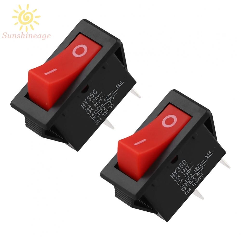 【SUNAGE】2PCS for HY35C Pushbutton Switch ON-Off 2-Pin AC 125/250V 16/12A Rocker Switch【HOT ...