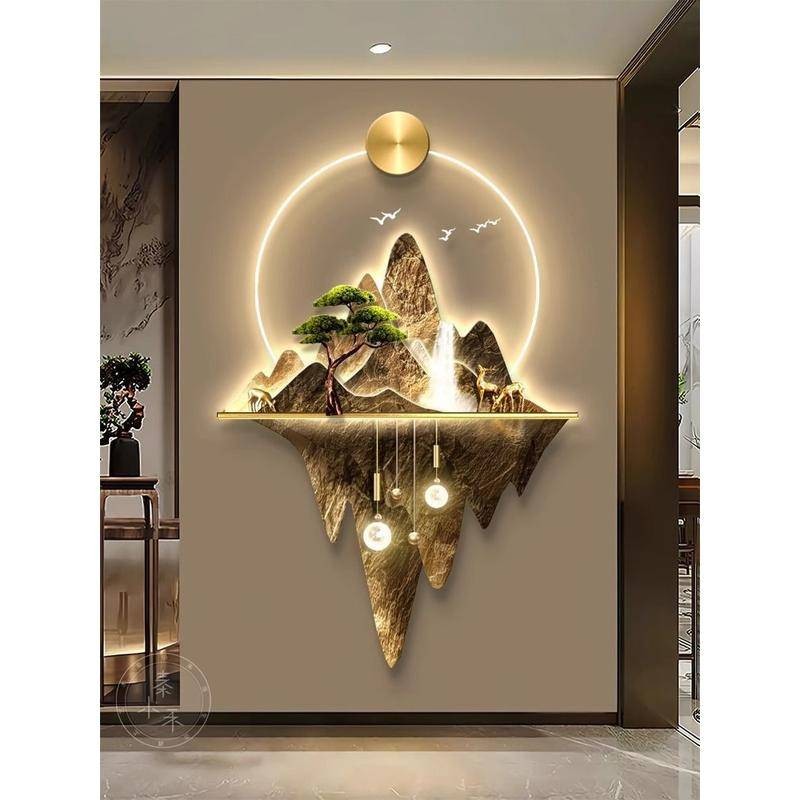 Landscape wall painting, grand living room painting, lighting painting ...