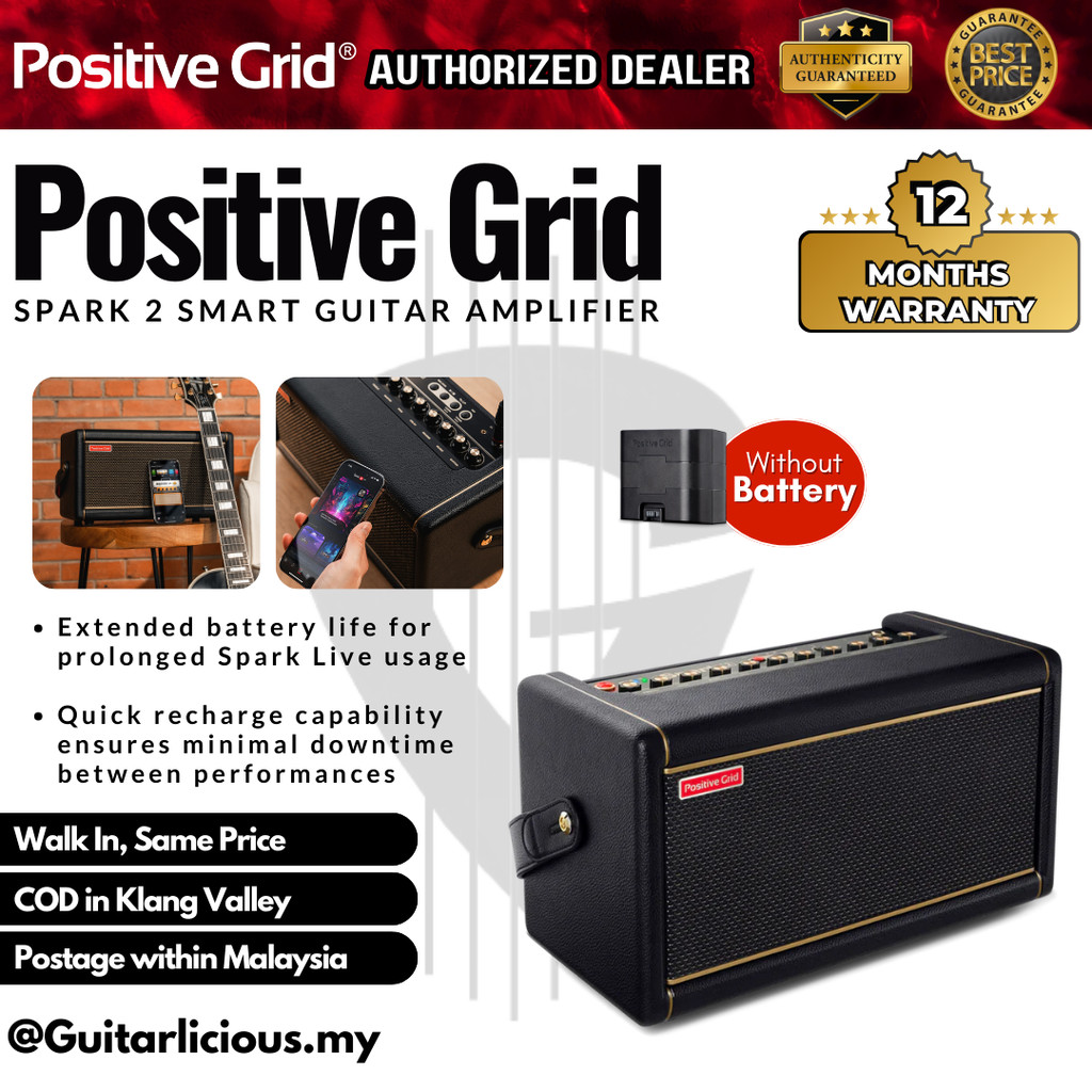 Positive Grid Spark 2 Smart Guitar Amplifier - Black / White - SPARK-2 ...