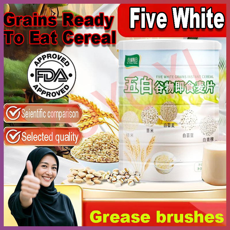 5 White Multi Grain Oat Cereal Green Meal Replacement Full Belly ...