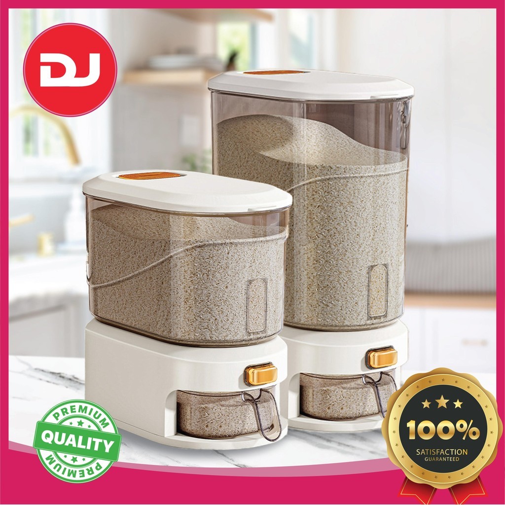 【DJ】5-10KG AUTOMATIC RICE DISPENSER WITH RINSING CUP SMART RICE ...