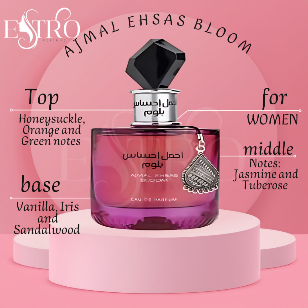 Ajmal ehsas bloom perfumes from Dubai EDP 100ML 🌟 🌟 🌟 🌟 🌟 Original | Shopee Malaysia