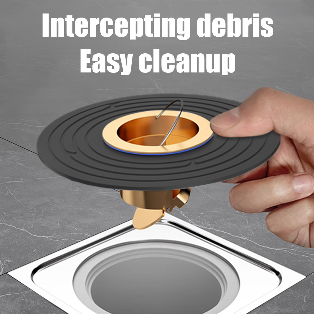 Universal Dectable Floor Drain Anti-odor Sink Self-Closing Backflow Preventer Fast Drainage ...