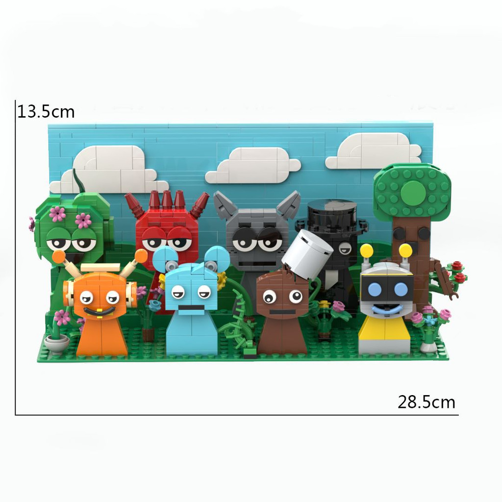 MOC Incredi box Compatiable With Lego Sprunki Rhythm Box Building ...