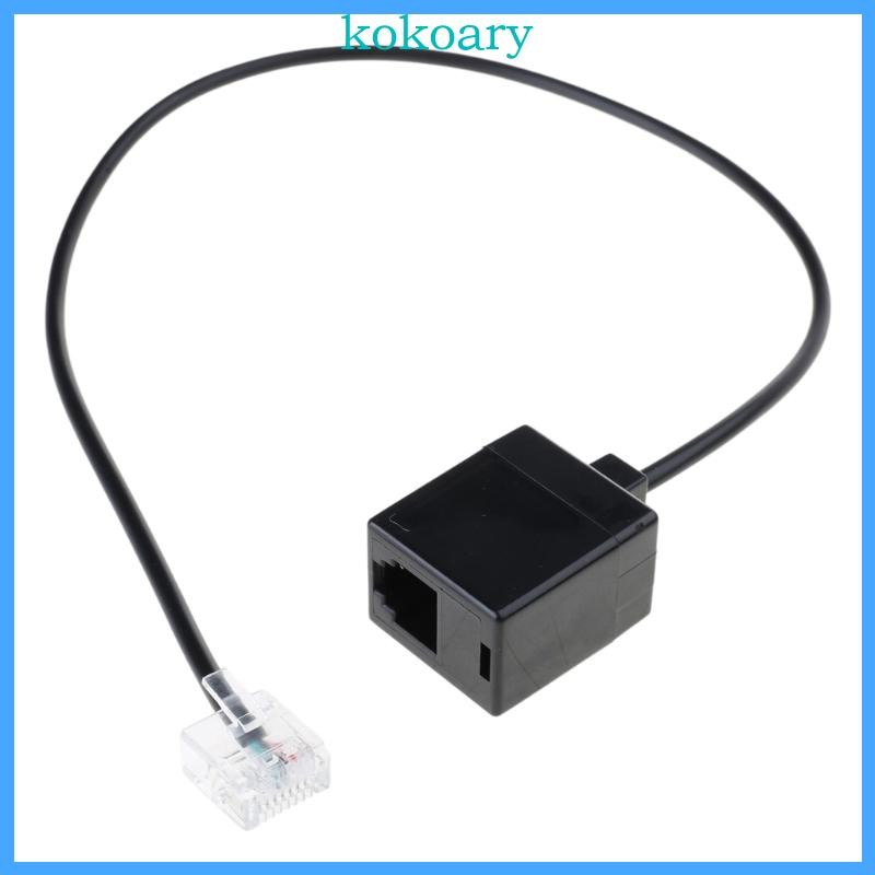 KOK Solid RJ45 Ethernet to RJ11 Landlines Converter Adapter Cable ...
