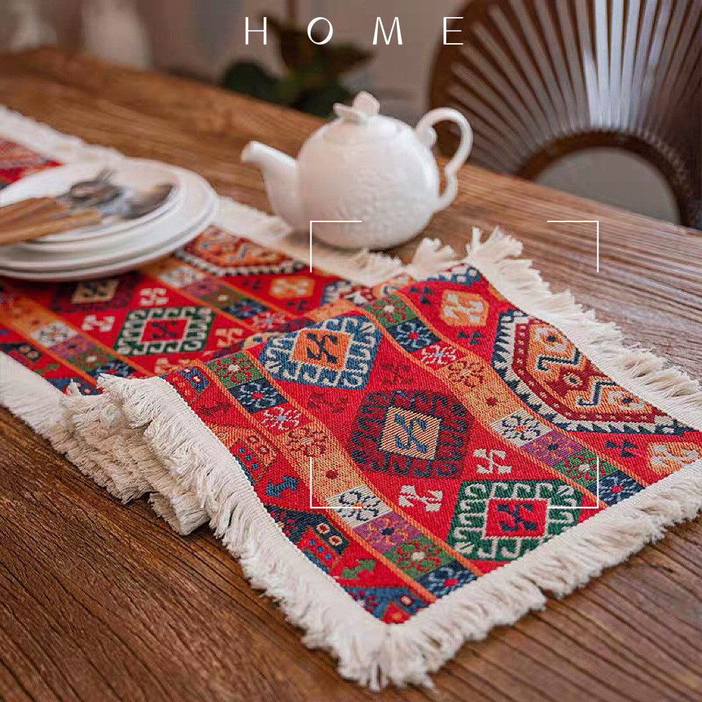 Pelari Meja Gaya Maghribi Vintaj Alas Meja Hiasan Rumah Meja Kopi ...