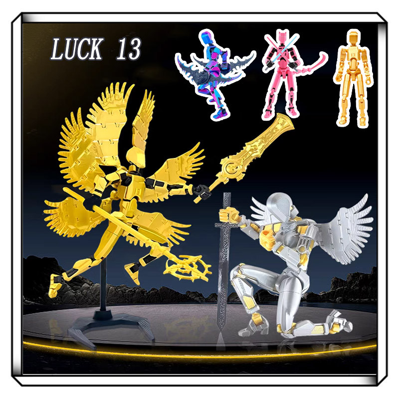 Lucky Dummy 13 3D Printed Multi Jointed Action Figure Robot Doll ...