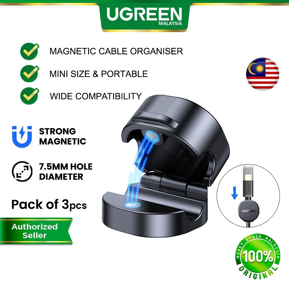 UGREEN Magnetic Cable Organizer Mini Cable Management Winder with ...
