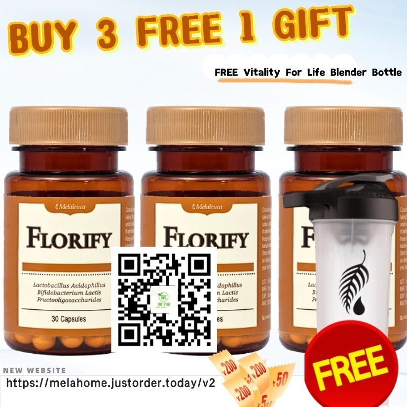 Buy 3 Free 1 Gift(V Pot bottle/30ml lotion)Florify® Probiotic Capsules ...
