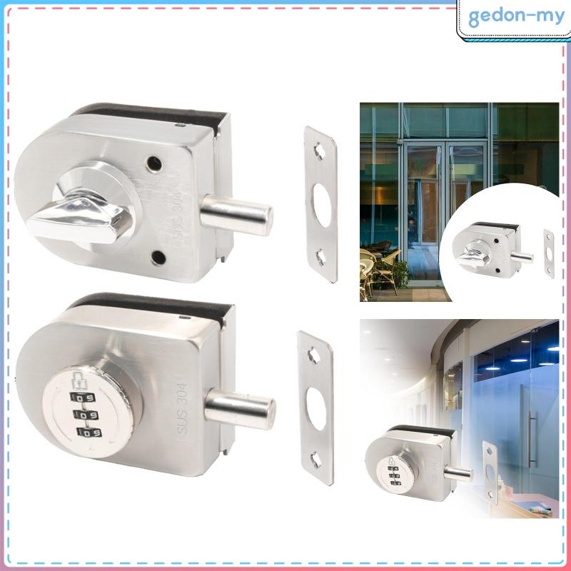 [GedonMY] Glass Door Lock Bolt Ground Latch Gate Lock Heavy Duty ...
