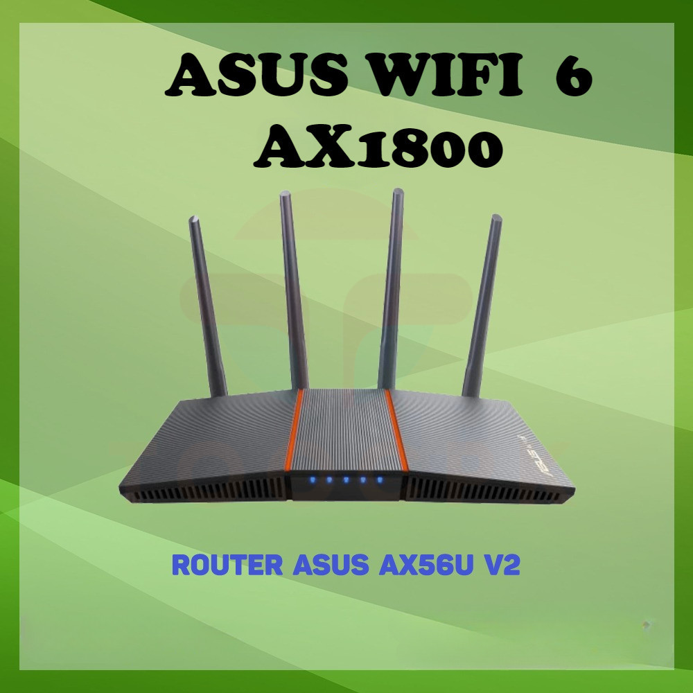 (Old) ASUS RT-AX56U V2 Wifi Router, Wifi 6, Dual Band AX1800 Standard ...