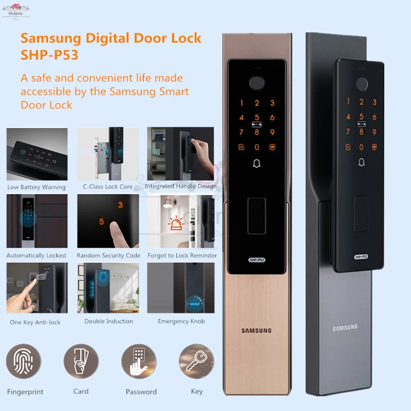 Samsung Smart Digital Door Lock SHP-P53 Biometric Fingerprint Doorlock ...