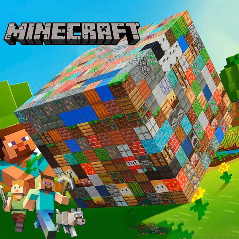 100pcs 50Pcs For Minecraft Blocks Building DIY Variety Magnet Cube ...