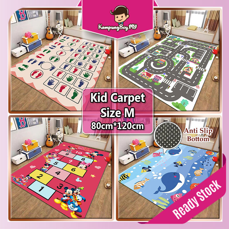 🇲🇾👍(Saiz M) 80*120cm Kid Carpet Karpet Budak kanak-kanak bayi Alas Kaki ...