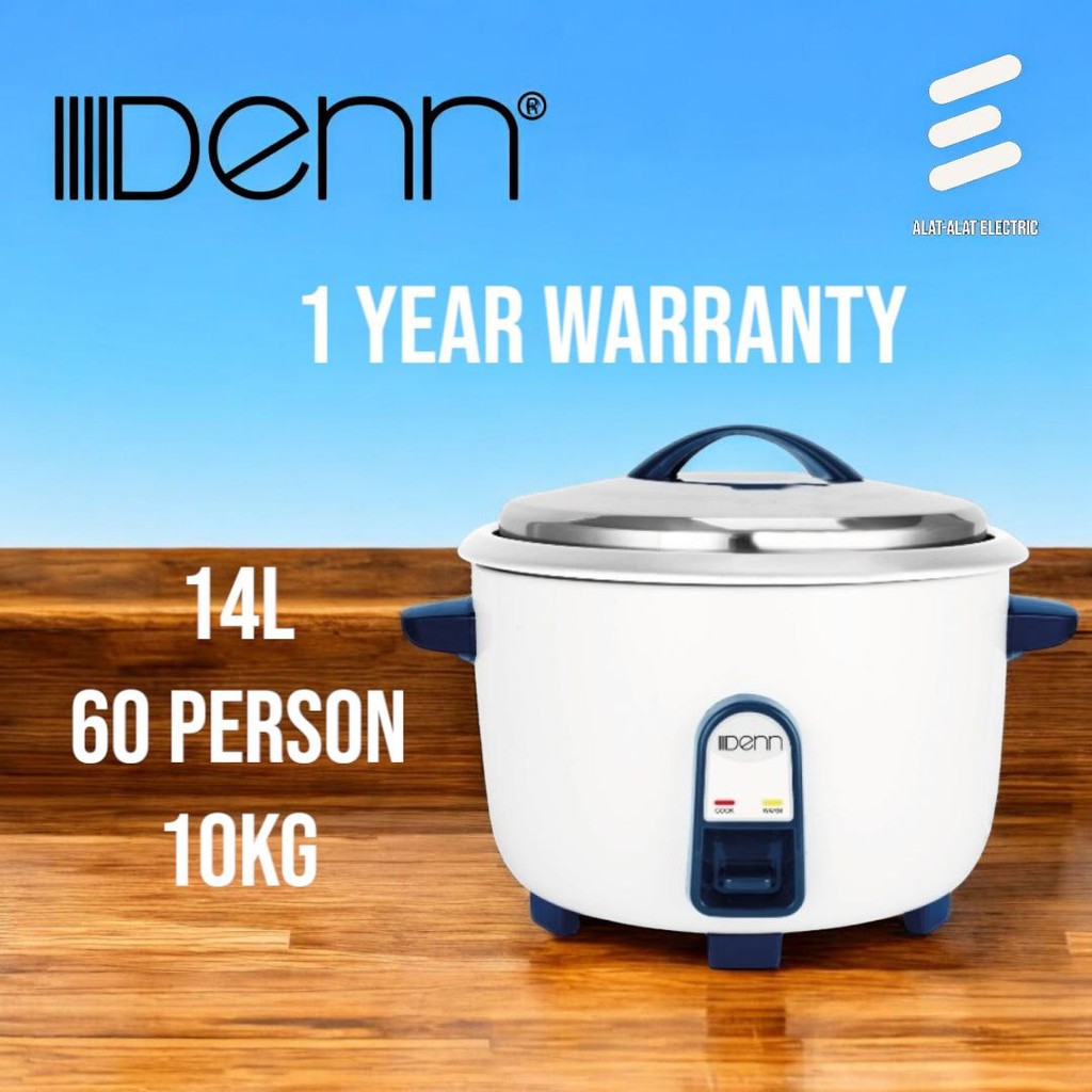 DENN RICE COOKER 14L 60 PERSON 10KG (RC-C140WH) | Shopee Malaysia