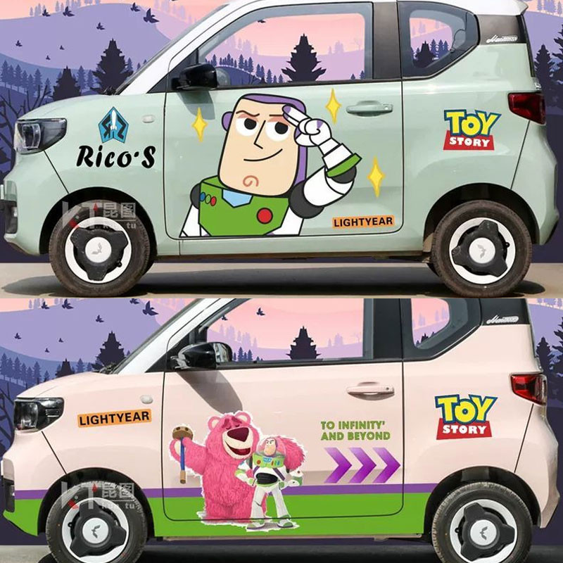 Wuling Miniev Bass Lightyear Car Stickers, Macaron Decoration ...