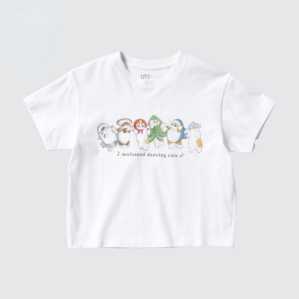 Uniqlo Uniqlo Unisex UT Mofusand Printed T-shirt Short Sleeve Cute Cat ...