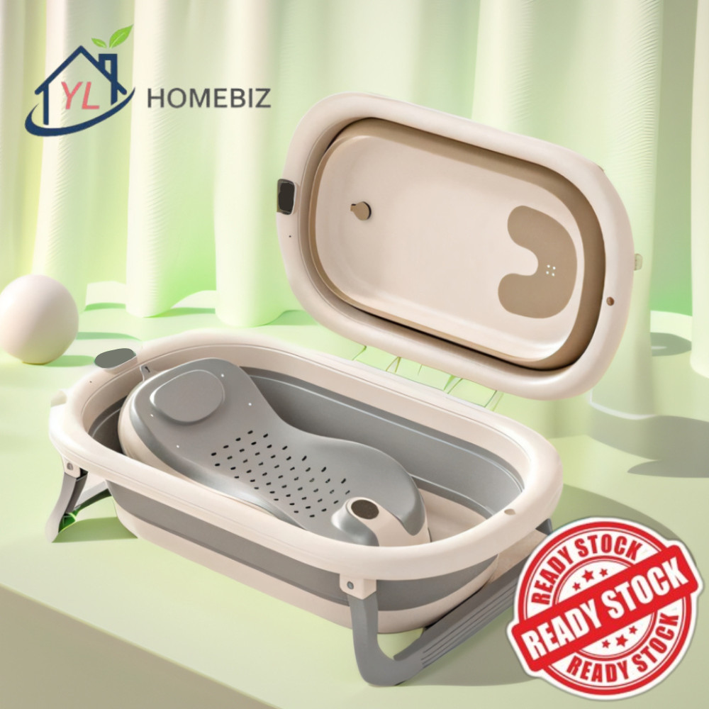Tab Mandi Bayi Lipat Untuk Bayi & Toddler, Kapasiti Besar Sesuai Untuk ...