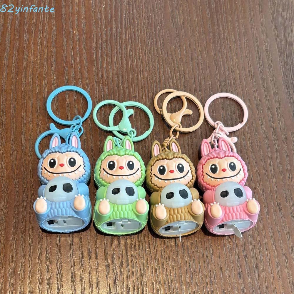 YINFANTE Labubu Pendant Keyring, Kawaii Labubu Labubu Doll Keychain ...