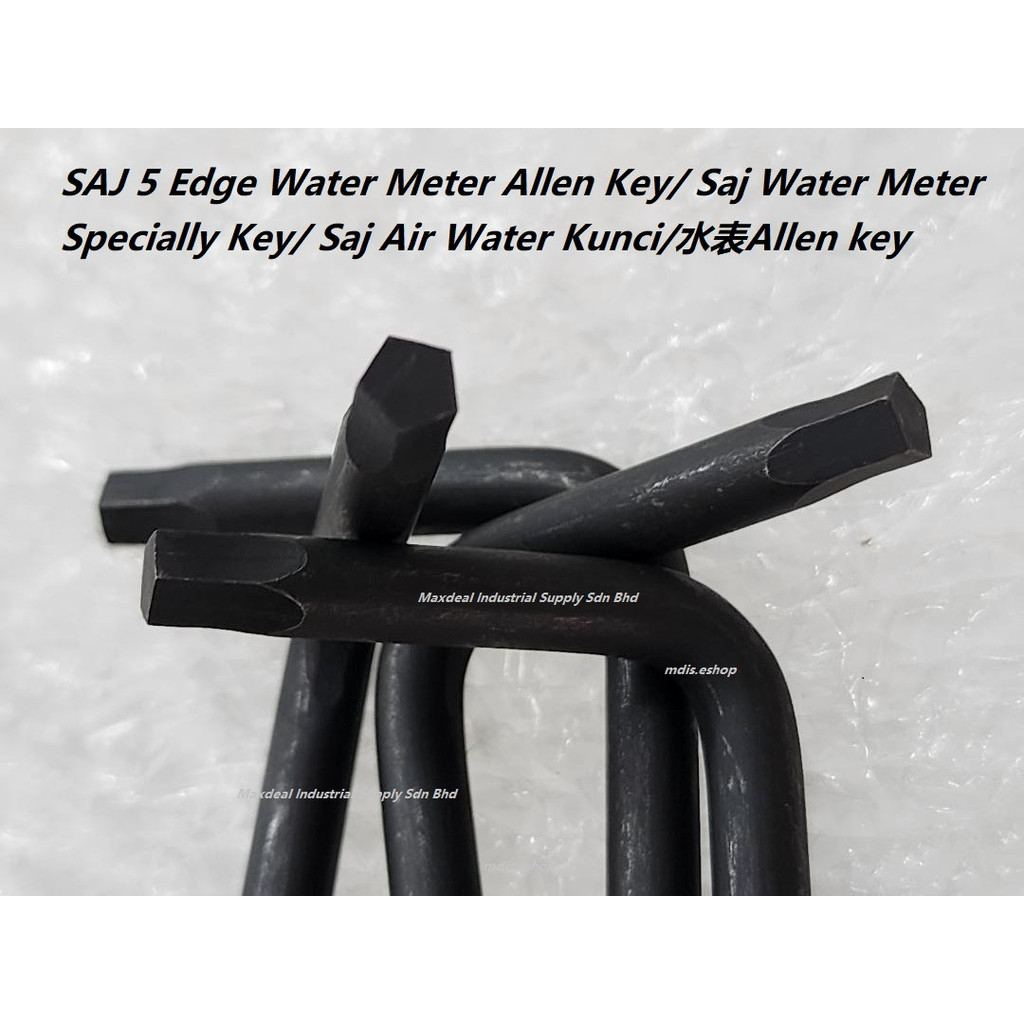 Saj 5 Edge Water Meter Allen Key/ Saj Water Meter Specially Key/ Saj ...