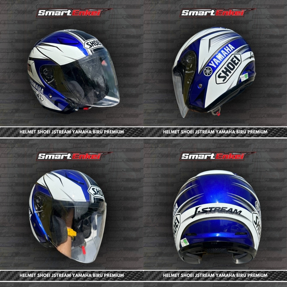 SHOEI JSTREAM YAMAHA BIRU PREMIUM | Shopee Malaysia