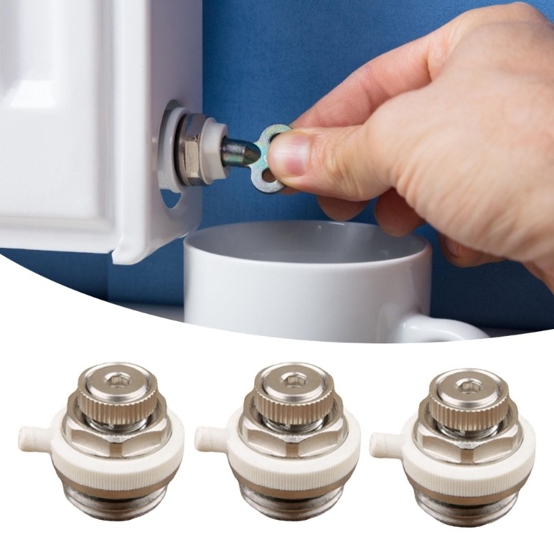 HL 3Pcs 1 2 3 4inch Automatic Bleed Valves Self Bleeding Radiator ...
