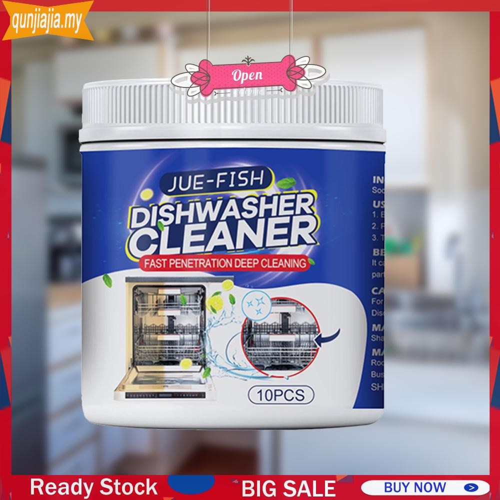 10pcs Powerful Cleaning Dishwasher Tablets Removes Scale and Limescale ...