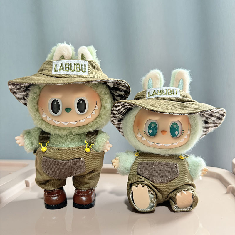 Labubu Have A Seat Clothes Hat Green Overalls for Labubu V2 V1 | Shopee ...
