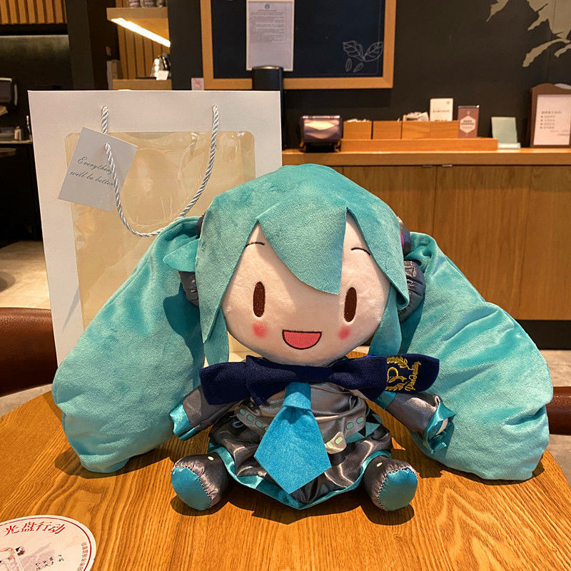 Hatsune fufu Doll Genuine SEGA Hatsune Miku Bow Plush Doll Beep Mile ...