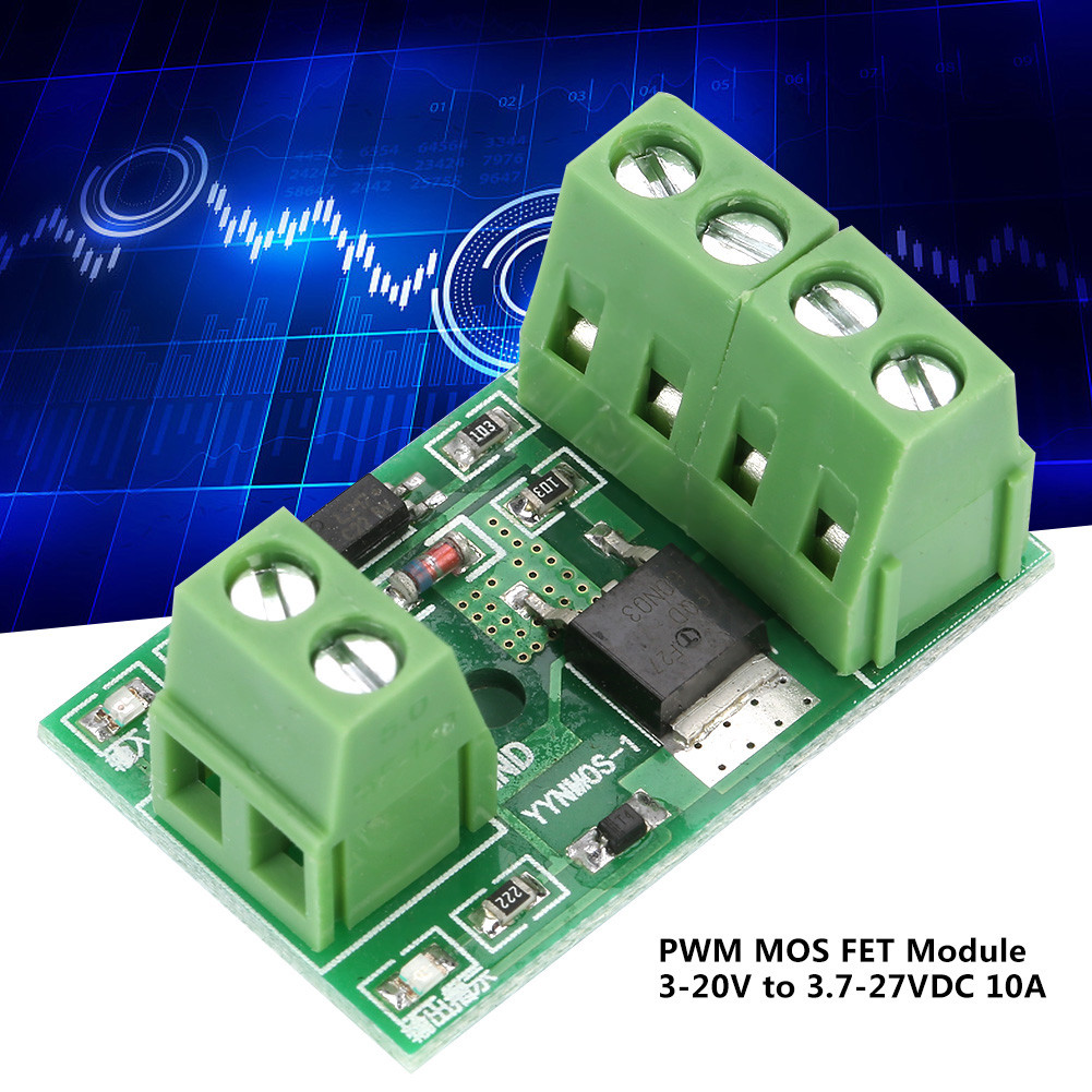 Cancanshop PWM MOS FET Driver Module 3-20V for DC Motor LED Strip Bulb ...