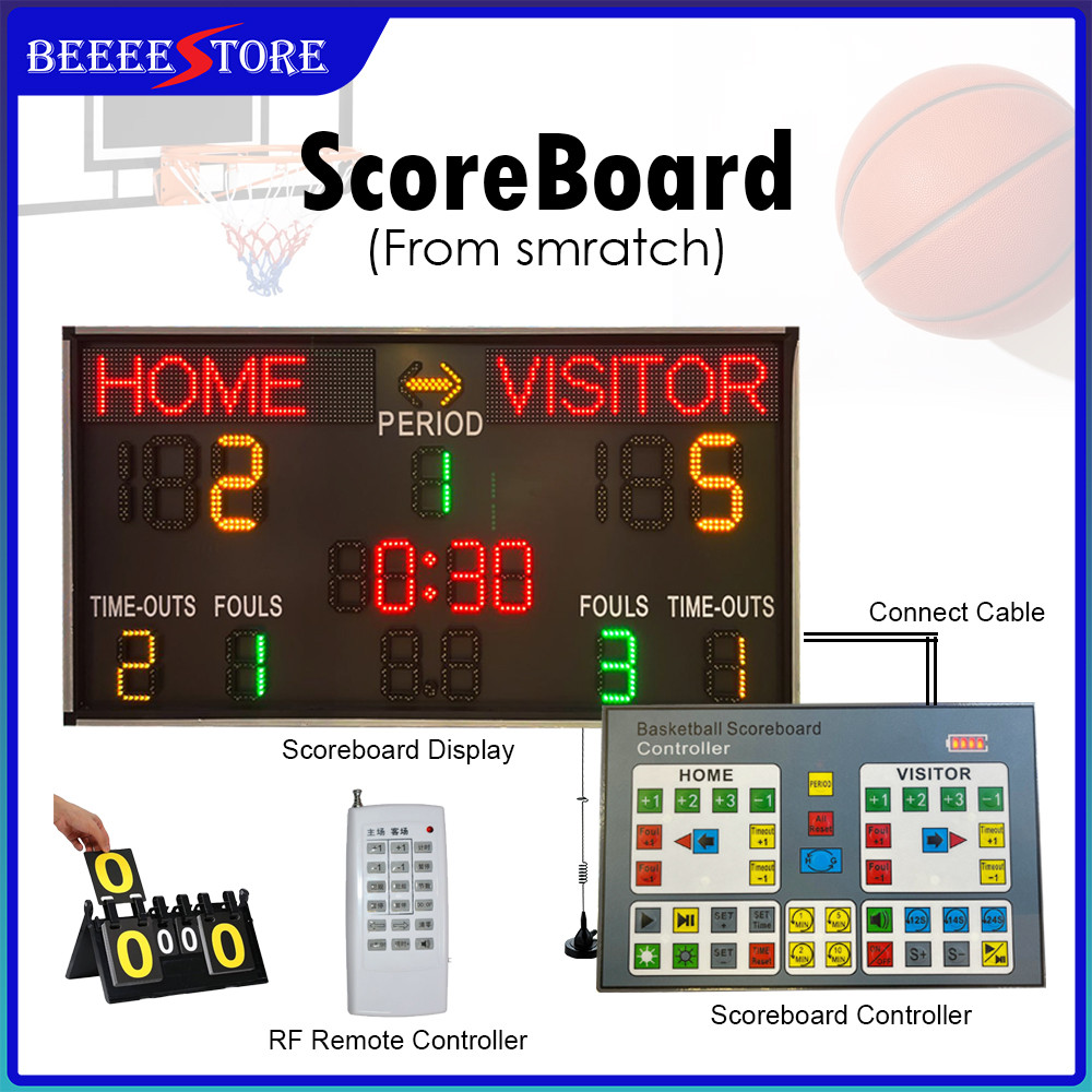 Digital Scoreboard Basketball Scoreboard for outdoor use game scoring ...