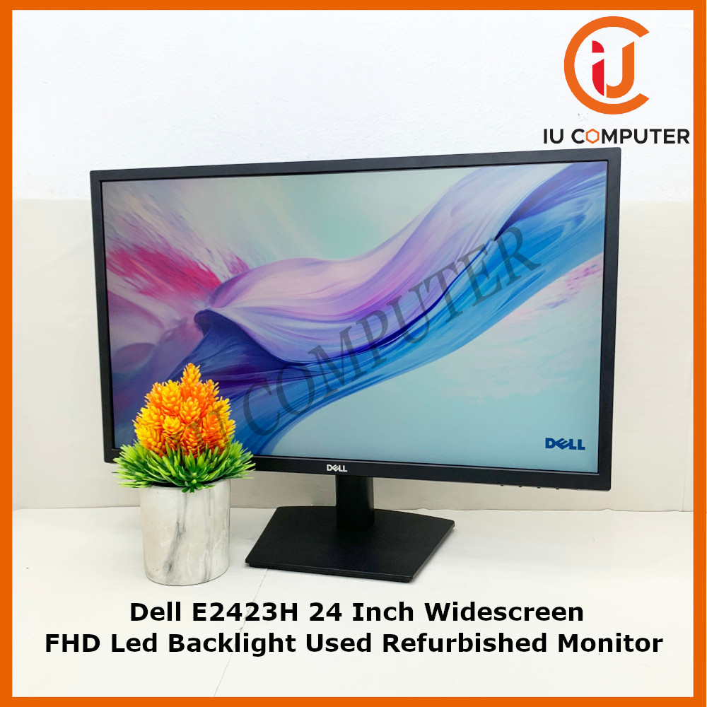 DELL E2423H 24 INCH WIDESCREEN FHD LED BACKLIGHT USED REFURBISHED ...