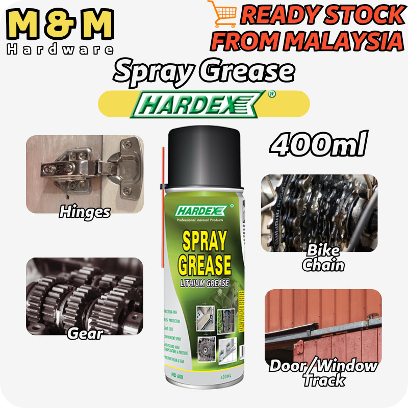 HARDEX Spray Grease 400ml High-Performance Lithium Grease HD-600 ...