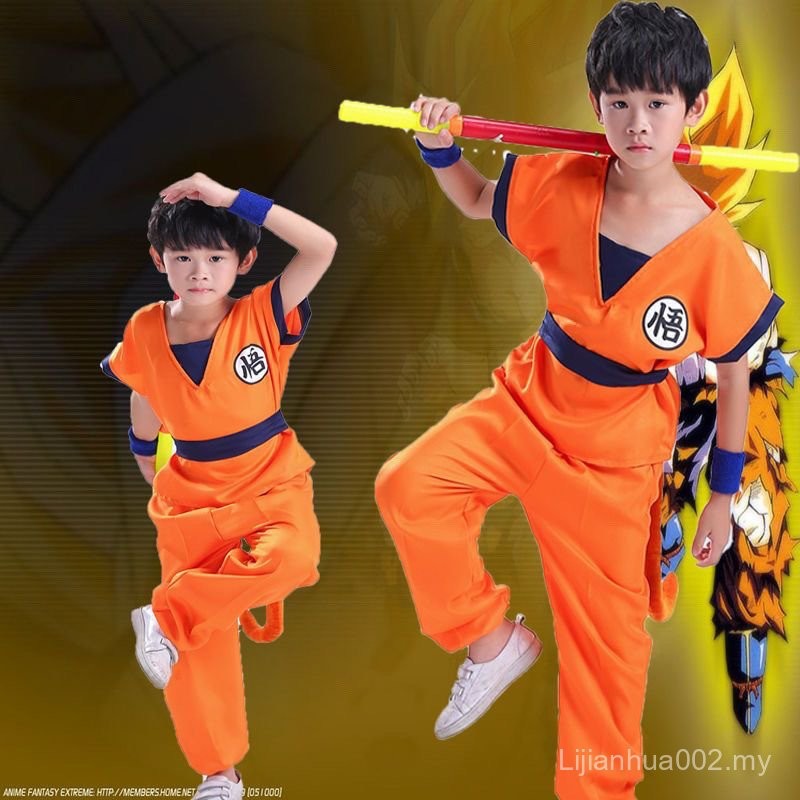Goku Clothes Children Dragon Ball Halloween Boy cosply Anime Costume ...
