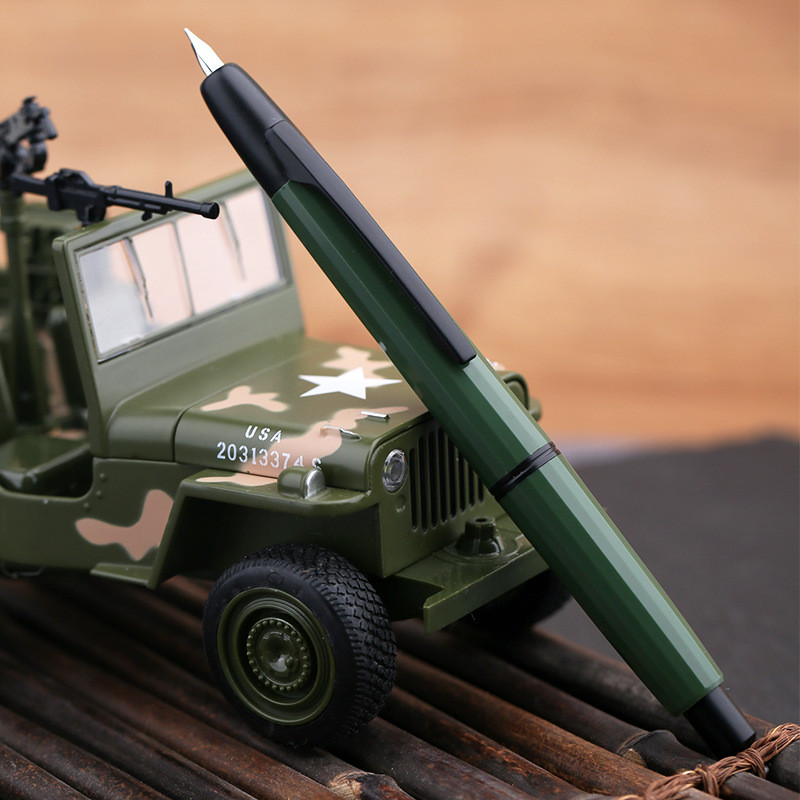 Majohn A2 Press Type Retractable Fountain Pen Press Out Tip Injection ...