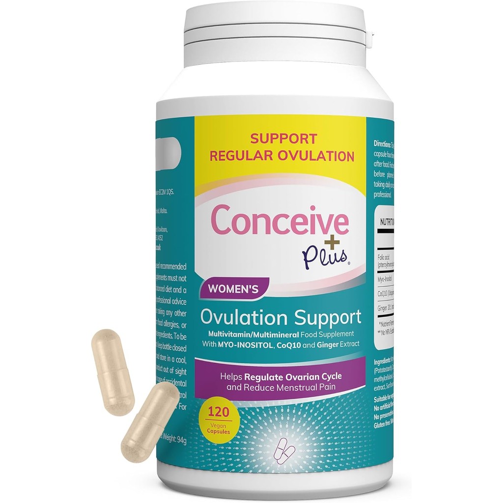 Conceive Plus Ovulation Support - PCOS Supplement for Fertility, Myo ...