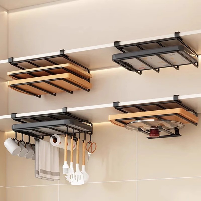 Cutting Board Rack Perforation-Free Hanging Cabinet Hanging Kitchen ...