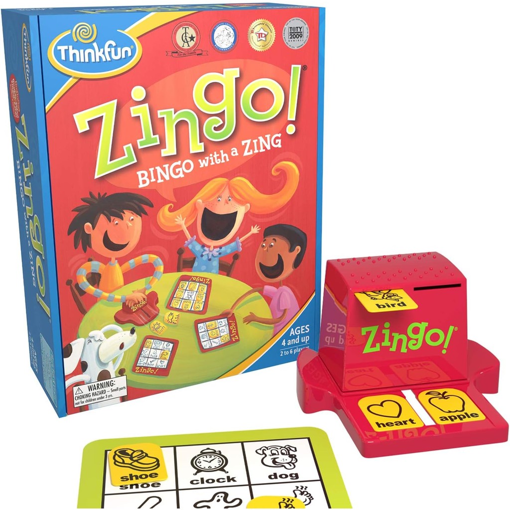 ThinkFun Zingo Bingo Award Winning Preschool Game for Pre-Readers and ...