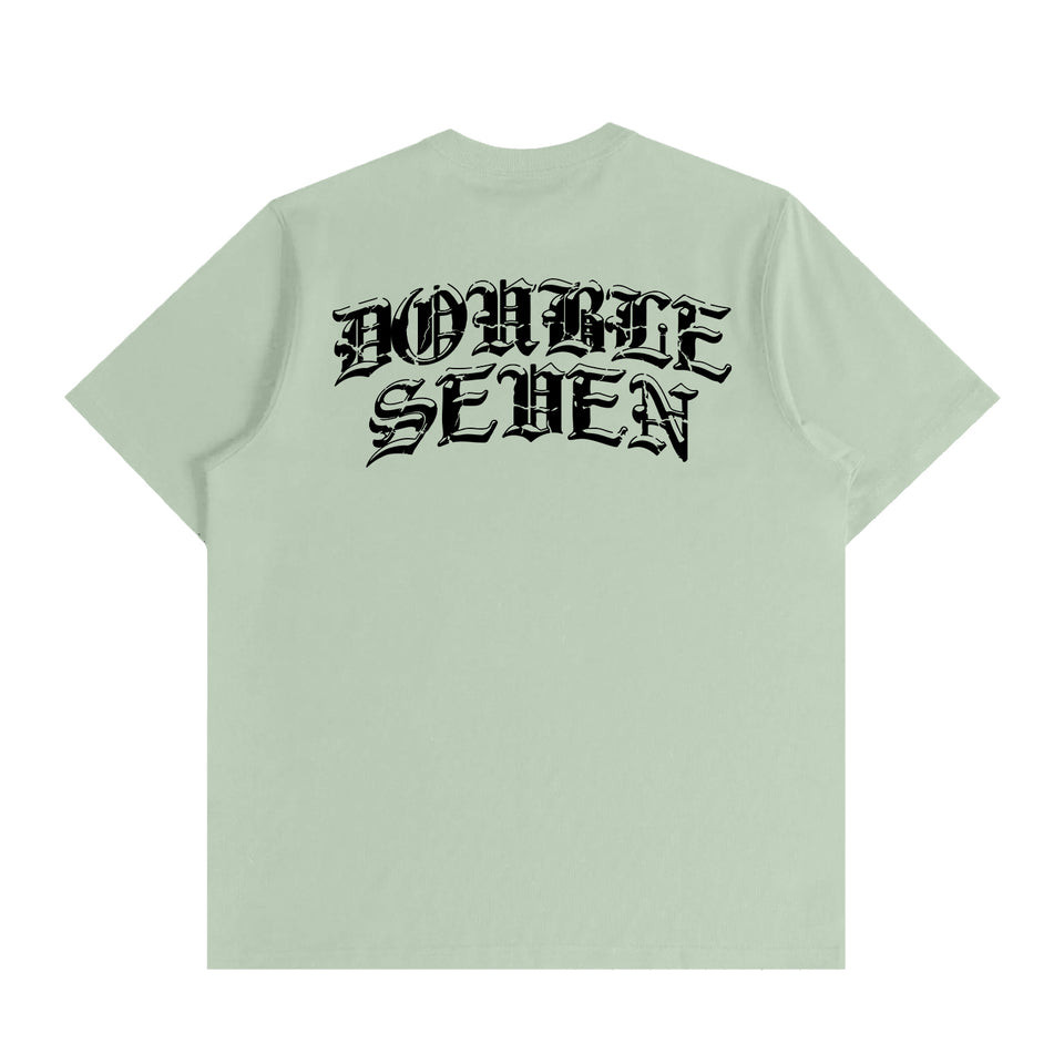 Double 7 Gothic Font Tee (Light Green) | Shopee Malaysia
