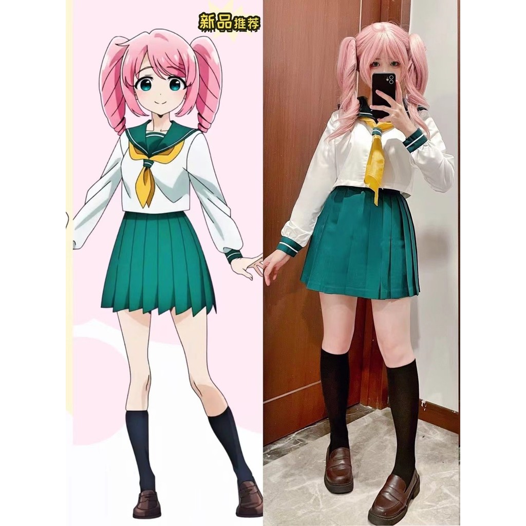 Dream Become Magical Girl cos School Uniform Waiizumi Hana Kuga Aoi JK Uniform Shuu Mai Tina cos ...