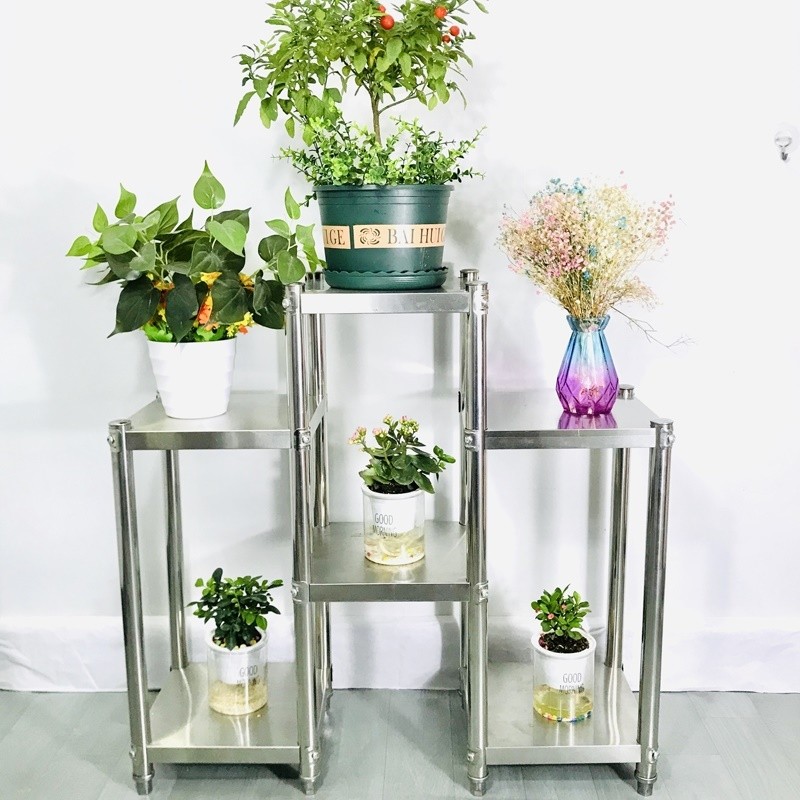 Stainless Steel Balcony Flower Stand Living Room Flowering Stand ...