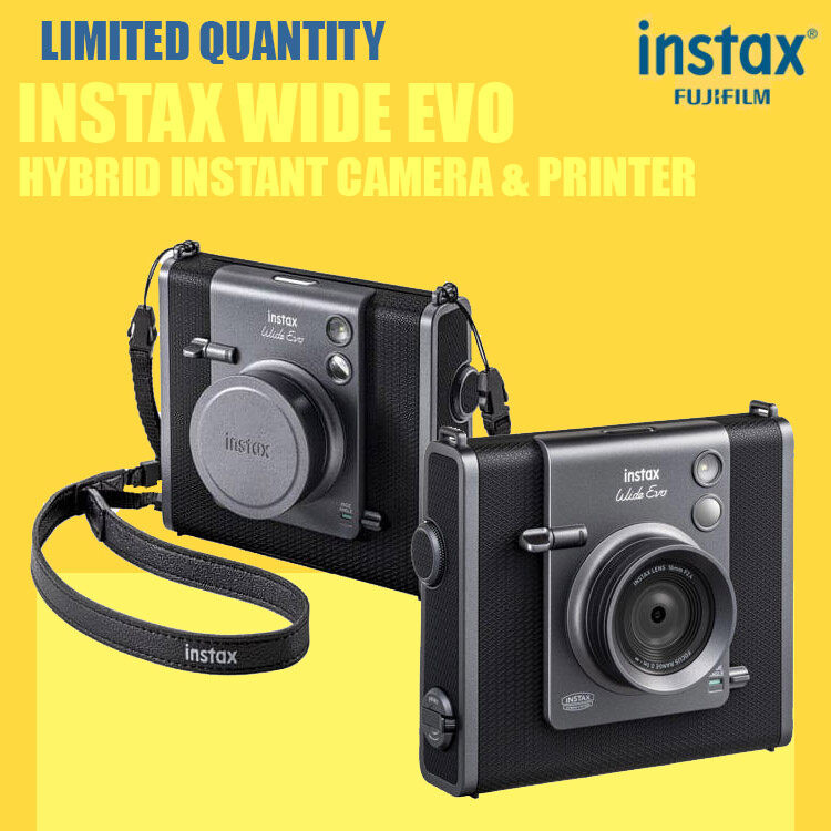 FujiFilm Instax WIDE Evo Hybrid Instant Camera Rear LCD Screen, 10 Lens ...