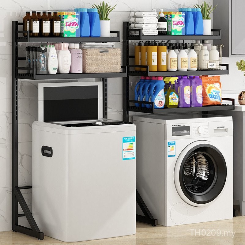 Drum Storage Shelf Washing Machine Bathroom Storage Storage Adjustable ...
