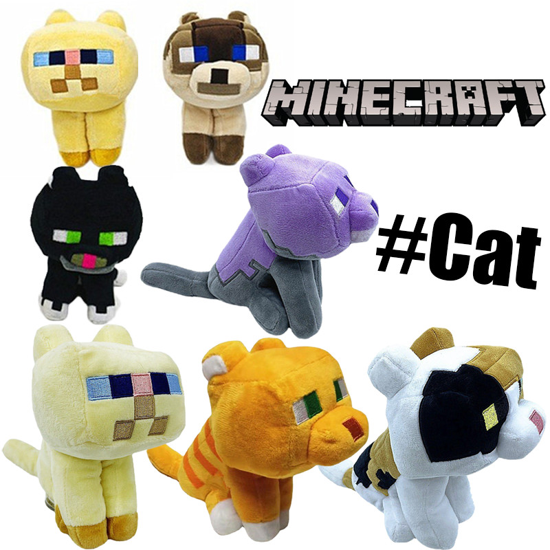 2025 A Minecraft Movie Cat Minecraft Plush Dolls Decoration Minecraft ...