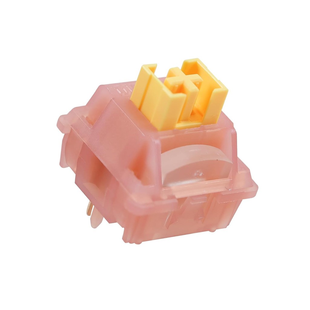Outemu Honey Peach Switch V3, 40g Pre-Lubed Silent Linear Switch for Mechanical Gaming Keyboard ...