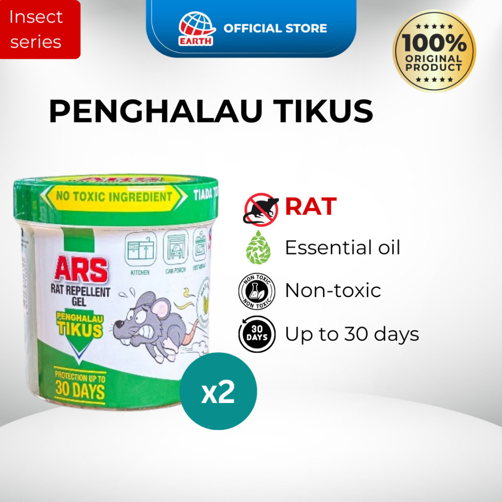 (Bundle 2)ARS Rat Repellent Gel 280g, gel tikus, tikus racun, rat trap ...