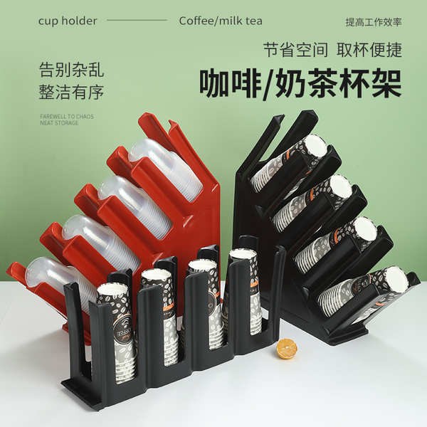 Desktop display rack tempat letak cawan plastik Pemegang cawan kertas ...