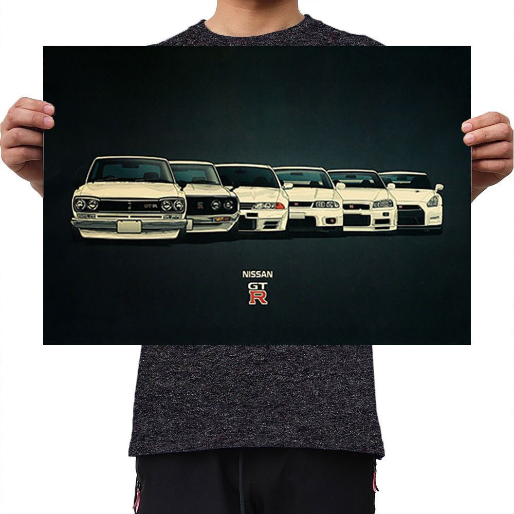 [1558 People Collection] GTR Series Car Model Car Brand Advertising ...